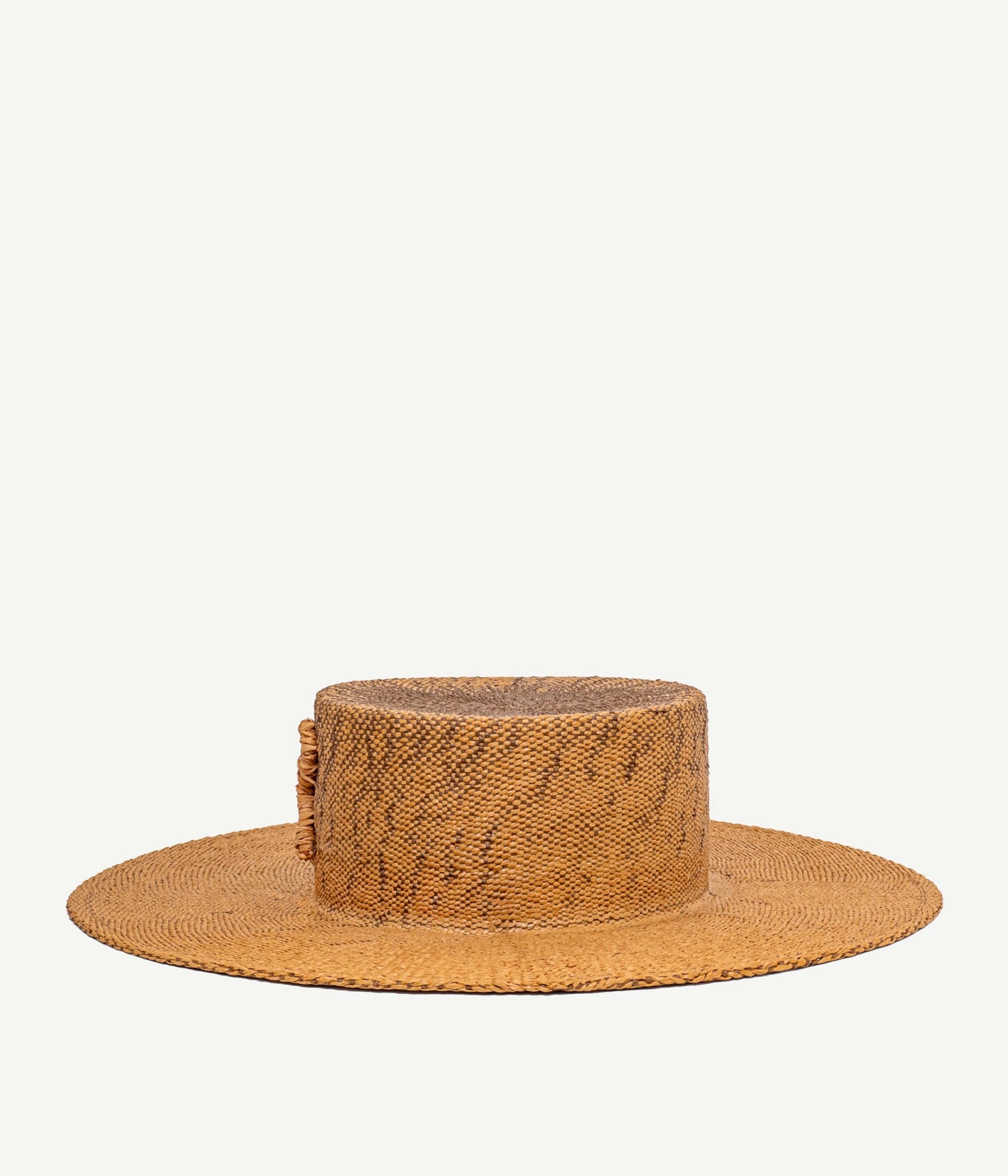 Monogram-embellished Straw Boater Hat • Ruslan Baginskiy Hats ...