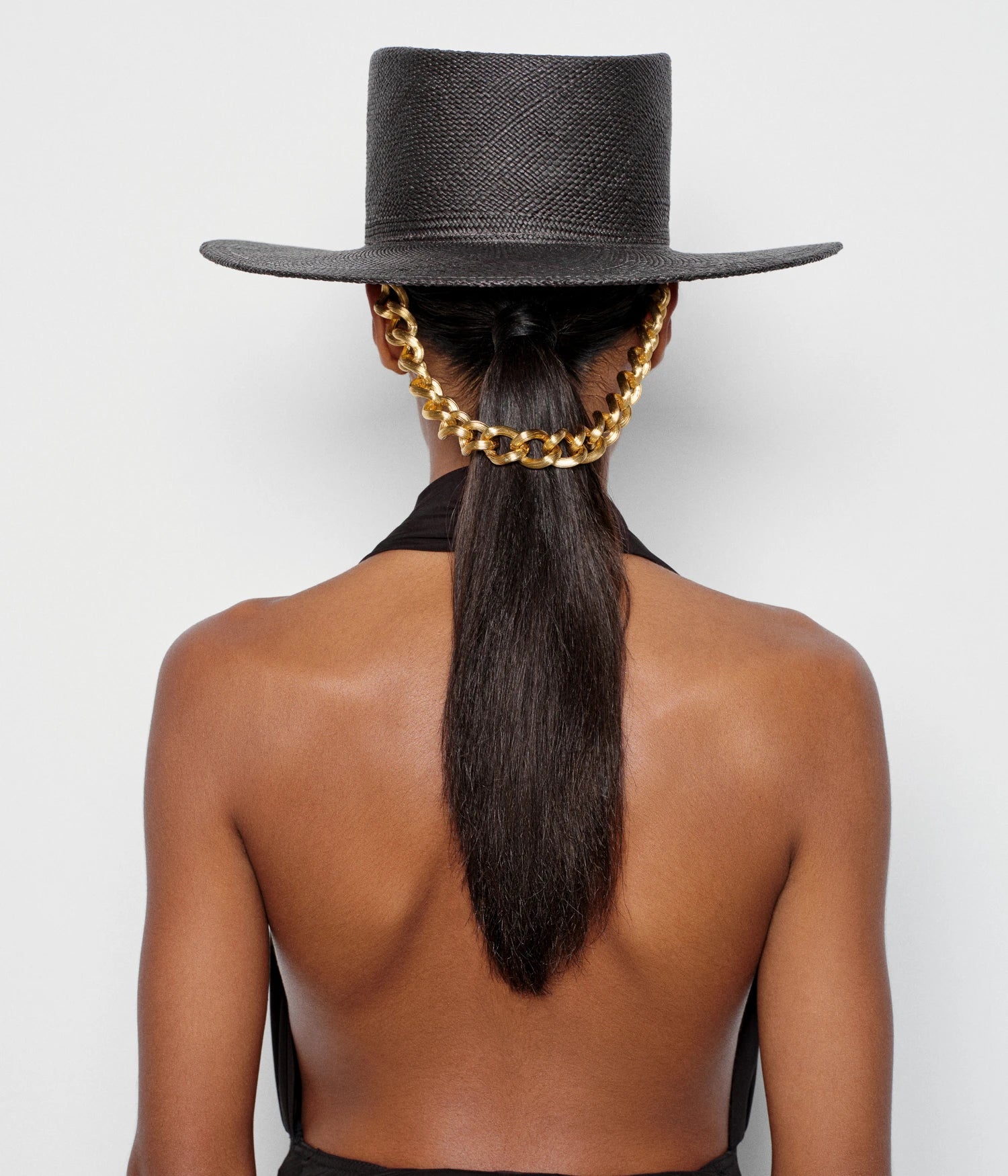 Monogram-embellished Straw Gambler Hat • Ruslan Baginskiy Hats ...