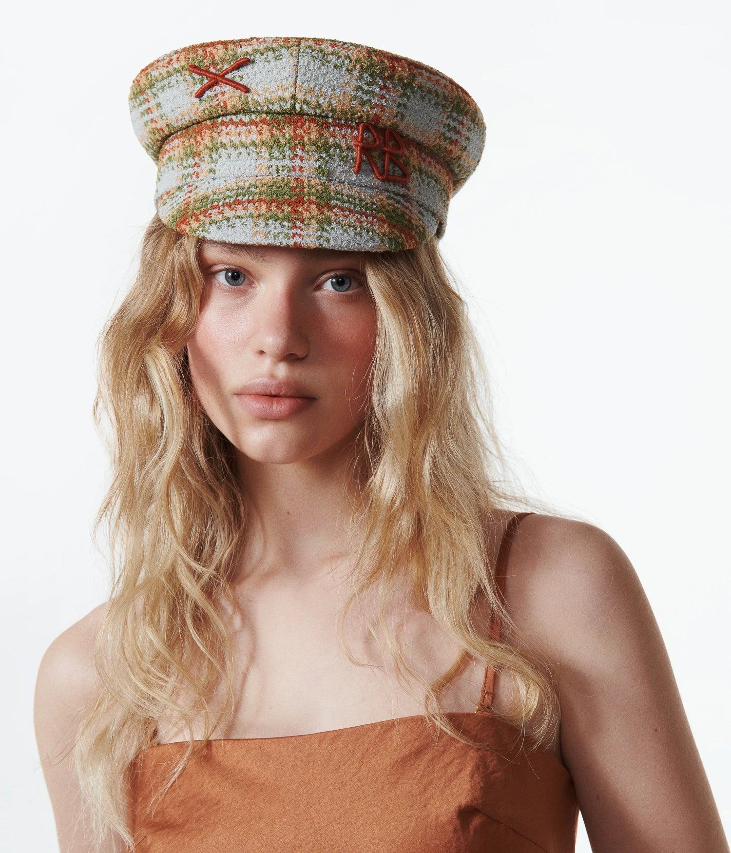 Check Print Baker Boy Cap • Ruslan Baginskiy Hats & Accessories ...